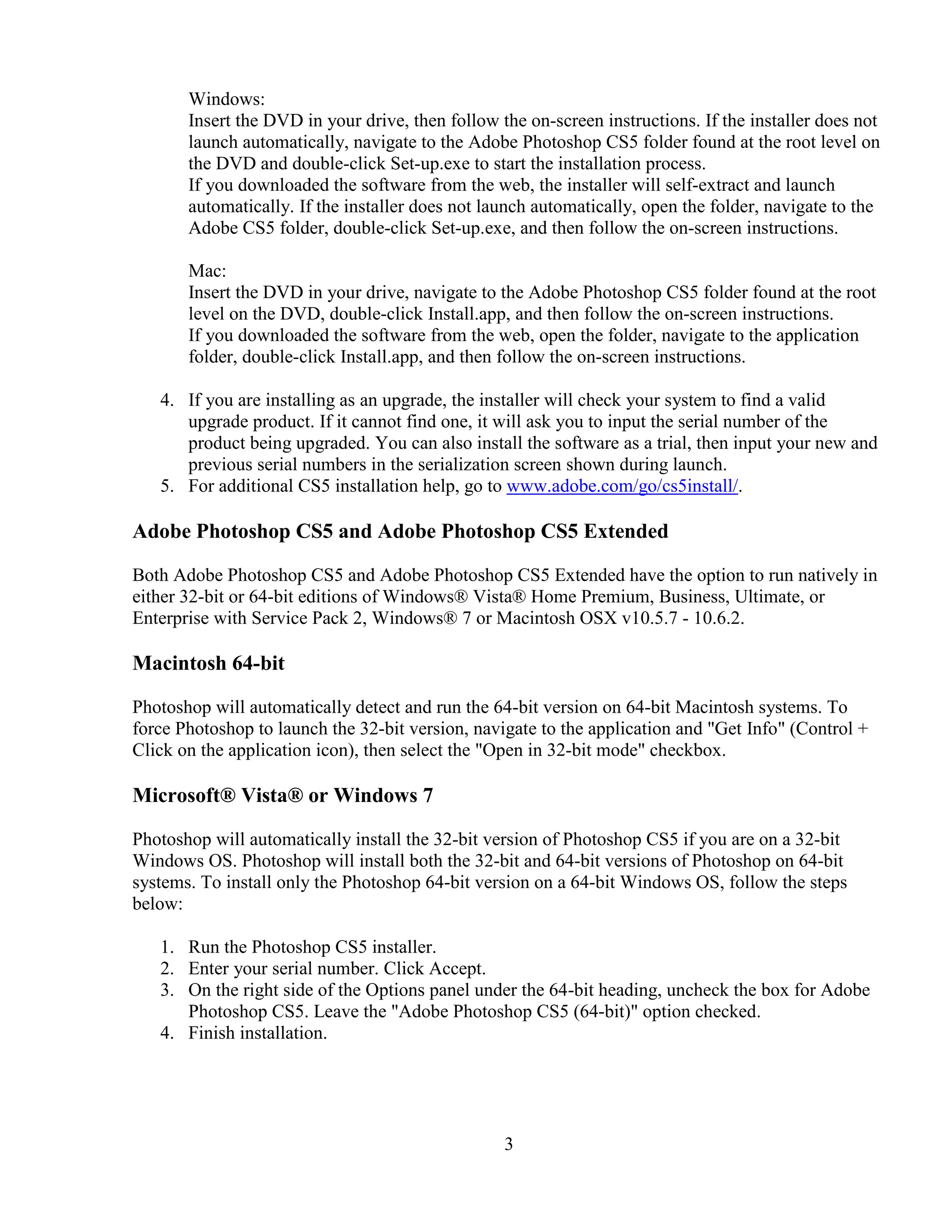 Photoshop cs5 read me | PDF