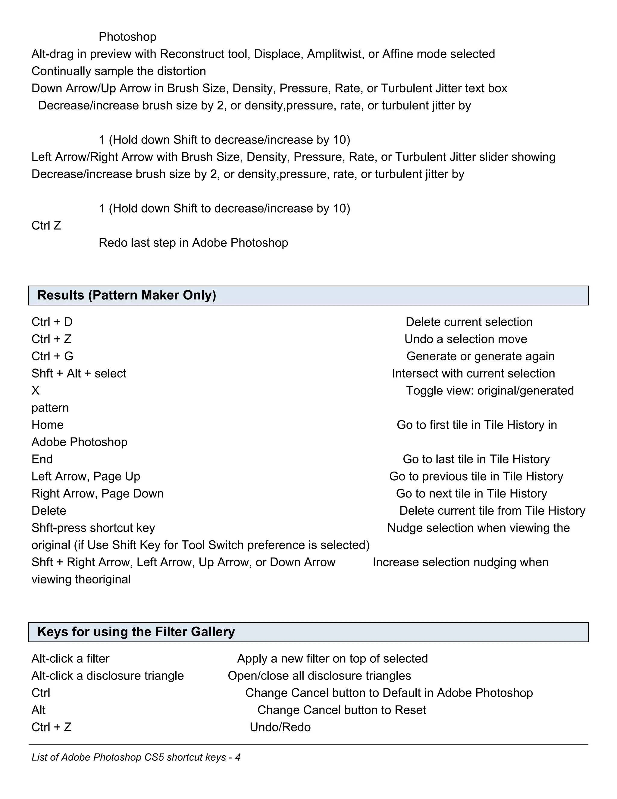 Photoshop cs5 shortcut_keys | PDF