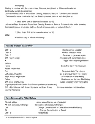 Photoshop cs5 shortcut_keys | PDF