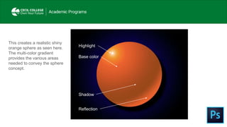 Photoshop dimensional looking sphere | PPTX