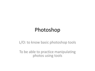 Photoshop intro ppt | PPTX