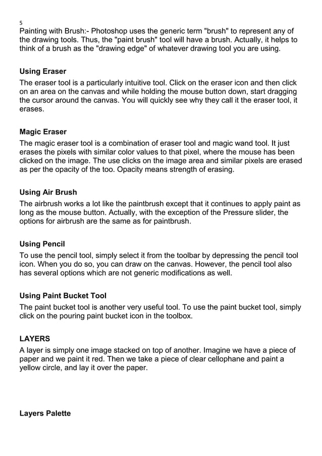 Photoshop notes | PDF