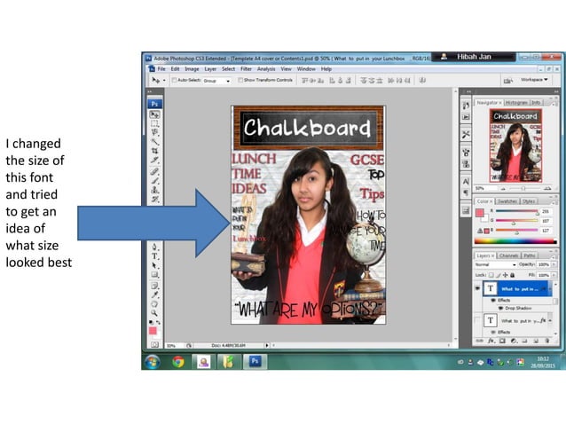 Photoshop process text size | PPTX