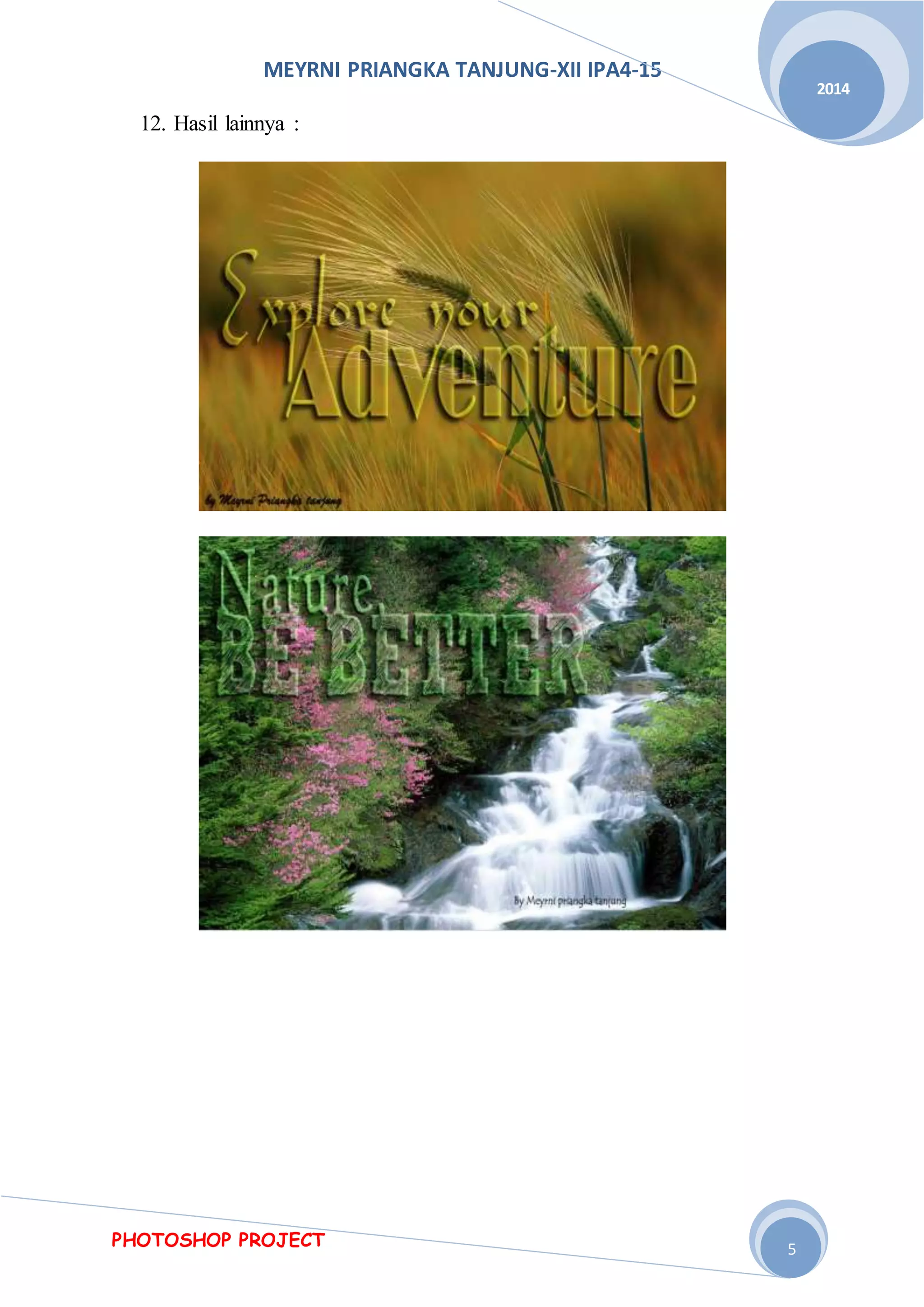 Photoshop project tutorial | PDF