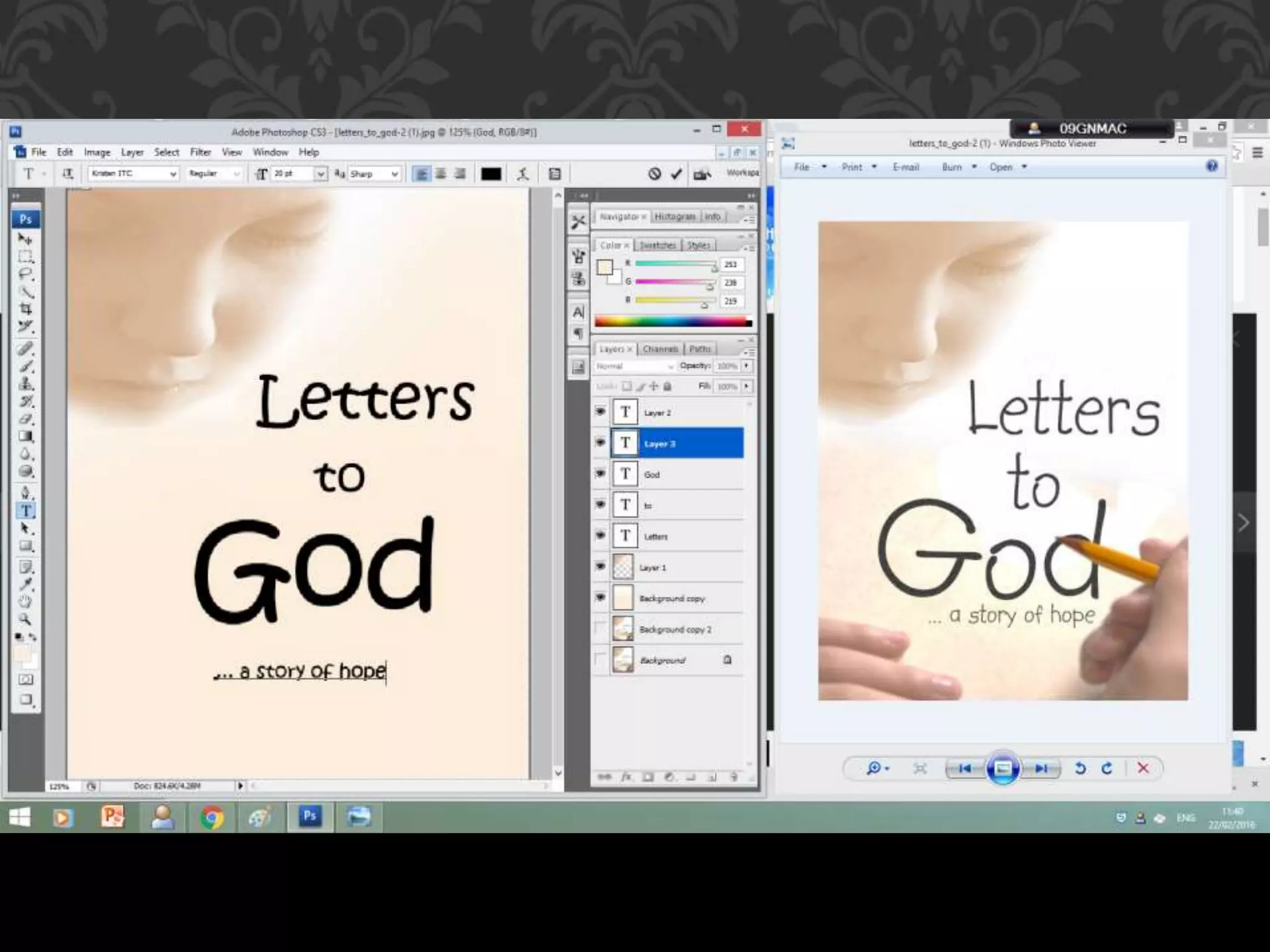 Photoshop task | PPT