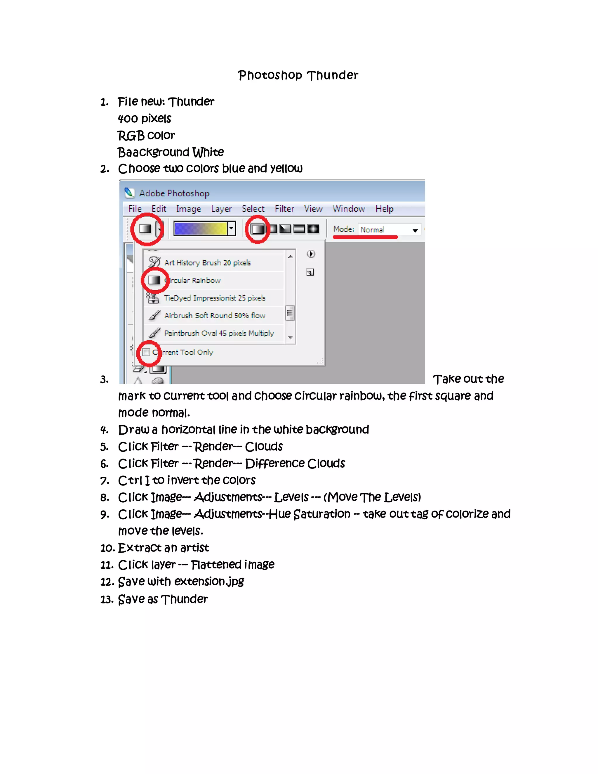Photoshop thunder | PDF