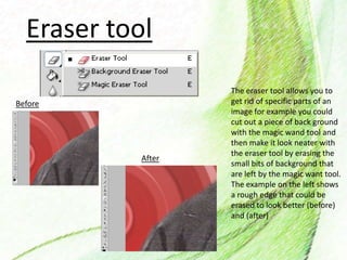 Photoshop tools | PPTX | Photo Editing Software | Computer Software and ...