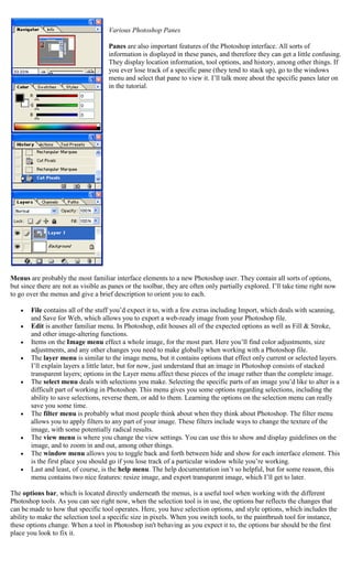 Photoshop tools and their functions | DOCX