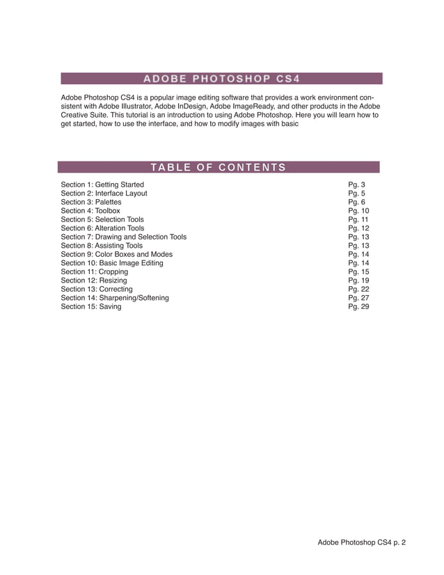 Photoshop tutorial | PDF