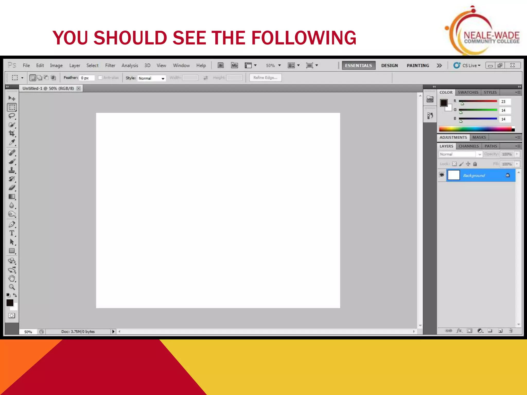 Photoshop tutorial 1 setting up the canvas | PPTX
