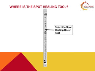 Photoshop tutorial 4 spot healing tool | PPTX