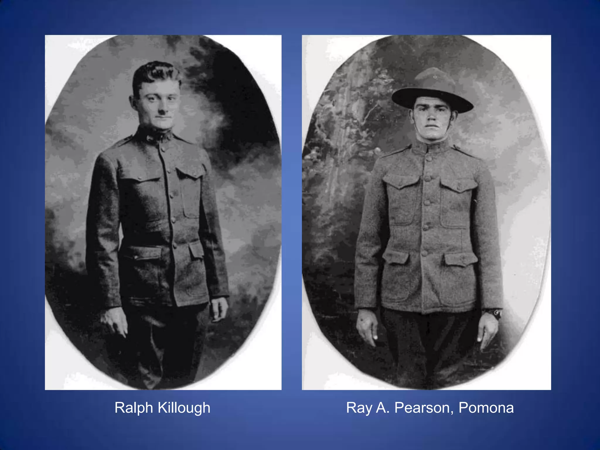 Photos of franklin county soldiers and sailors in World War I | PPTX