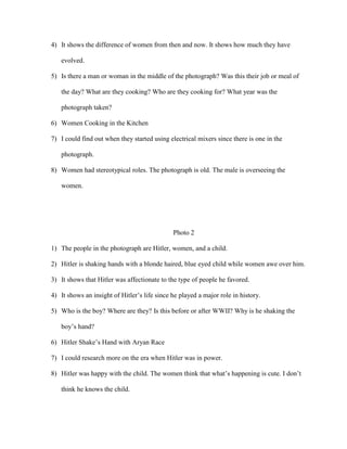 Photos questions and answers | PDF