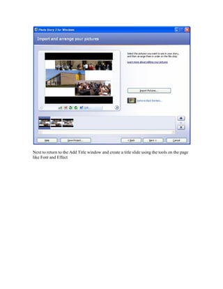 Photo story 3 guide | PDF