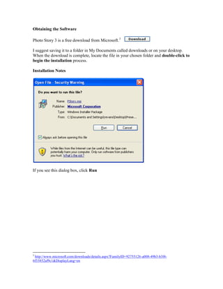 Photo story 3 guide | PDF