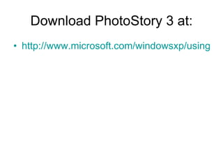 Photo Story 3 Tutorial | PPT | Photo Editing Software | Computer ...