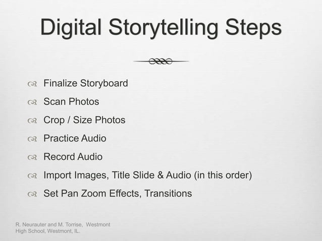 Introduction to Digital Storytelling | PPT