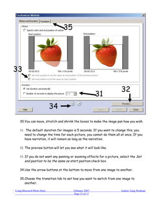 Photo Story Manual | DOC