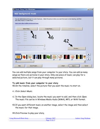 Photo Story Manual | DOC