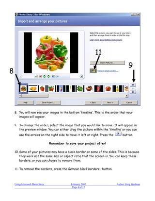 Photo Story Manual | DOC