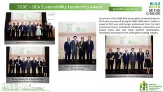 Highlights of Singapore Green Building Week 2017 | PPT