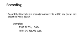 Photo stress recovery time (psrt) | PPTX