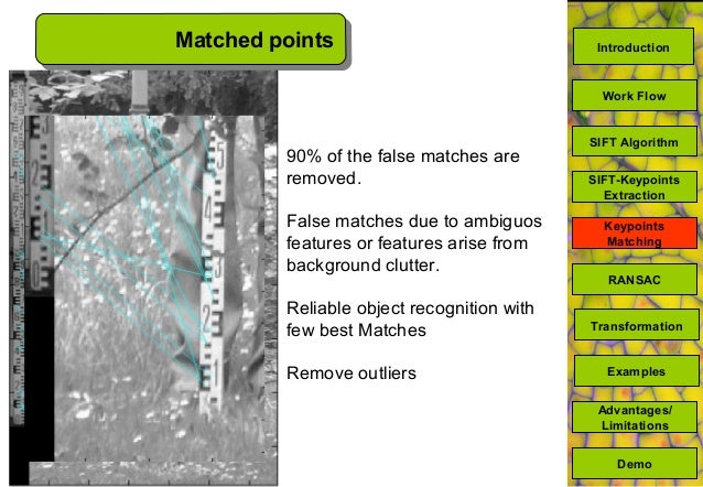 Feature Matching Using Sift Algorithm