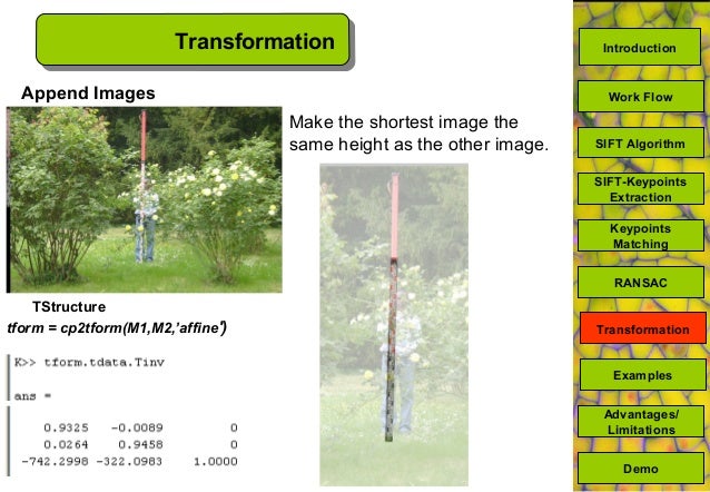 Feature Matching Using Sift Algorithm 3191