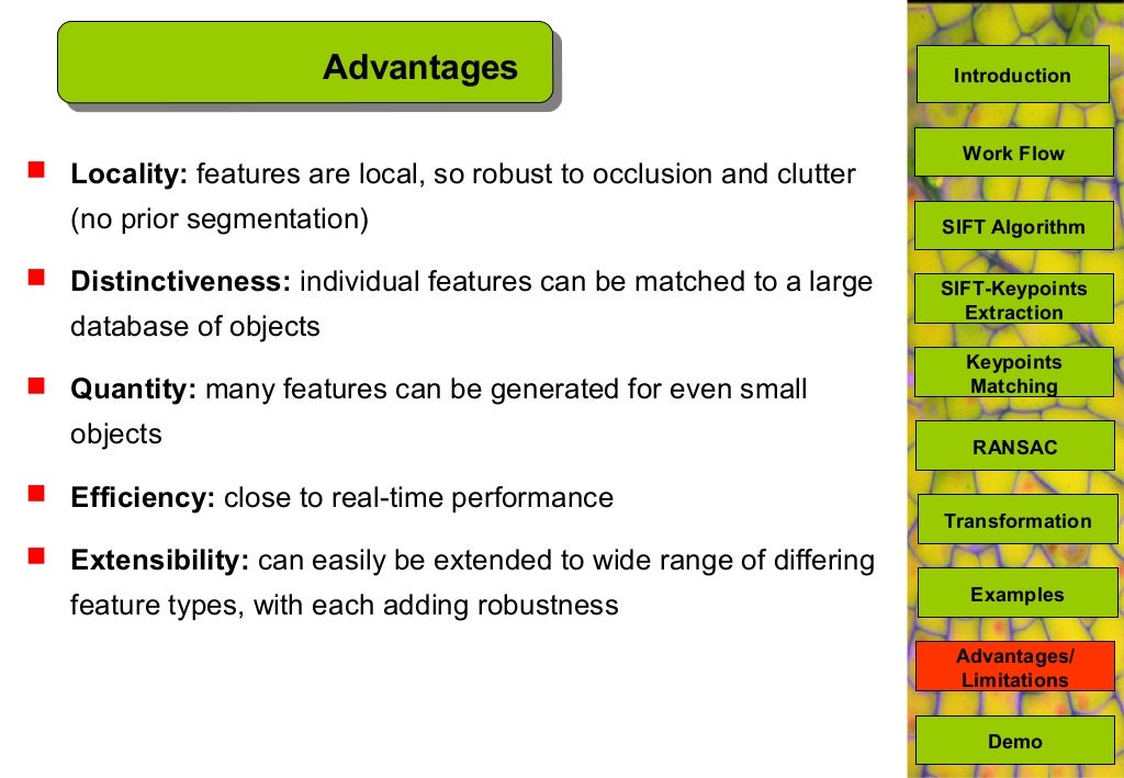 Feature Matching Using Sift Algorithm