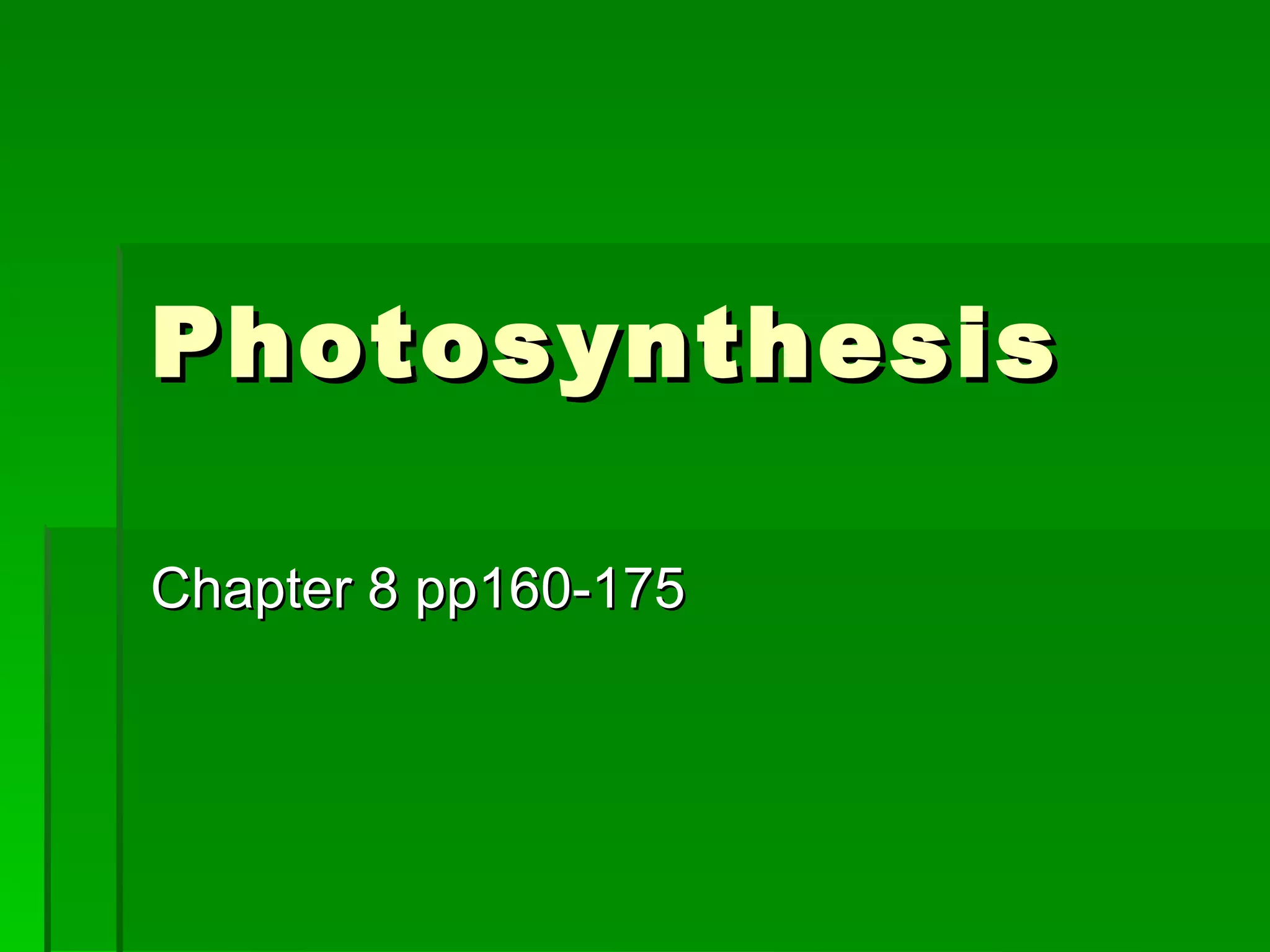 Photosynthesis | PPT