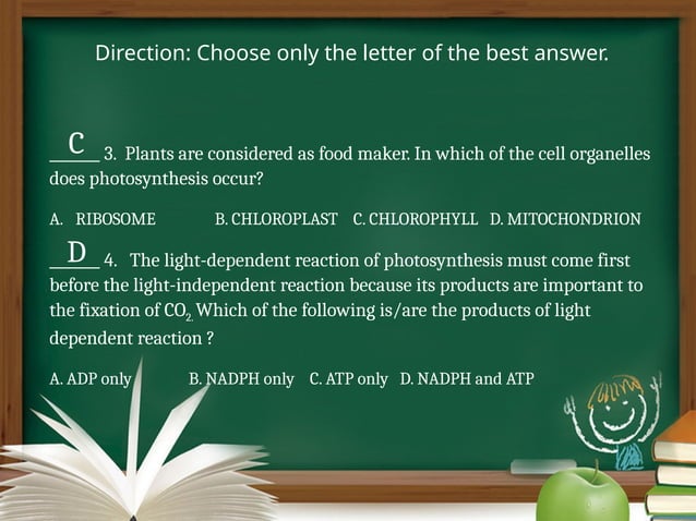 Photosynthesis Light-Dependent and Light-Independent Reaction.pptx ...