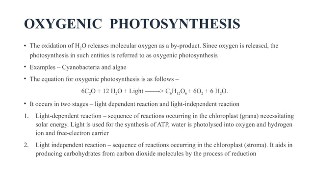 Photosynthesis OXYGENIC AND ANOXYGENIC.pptx