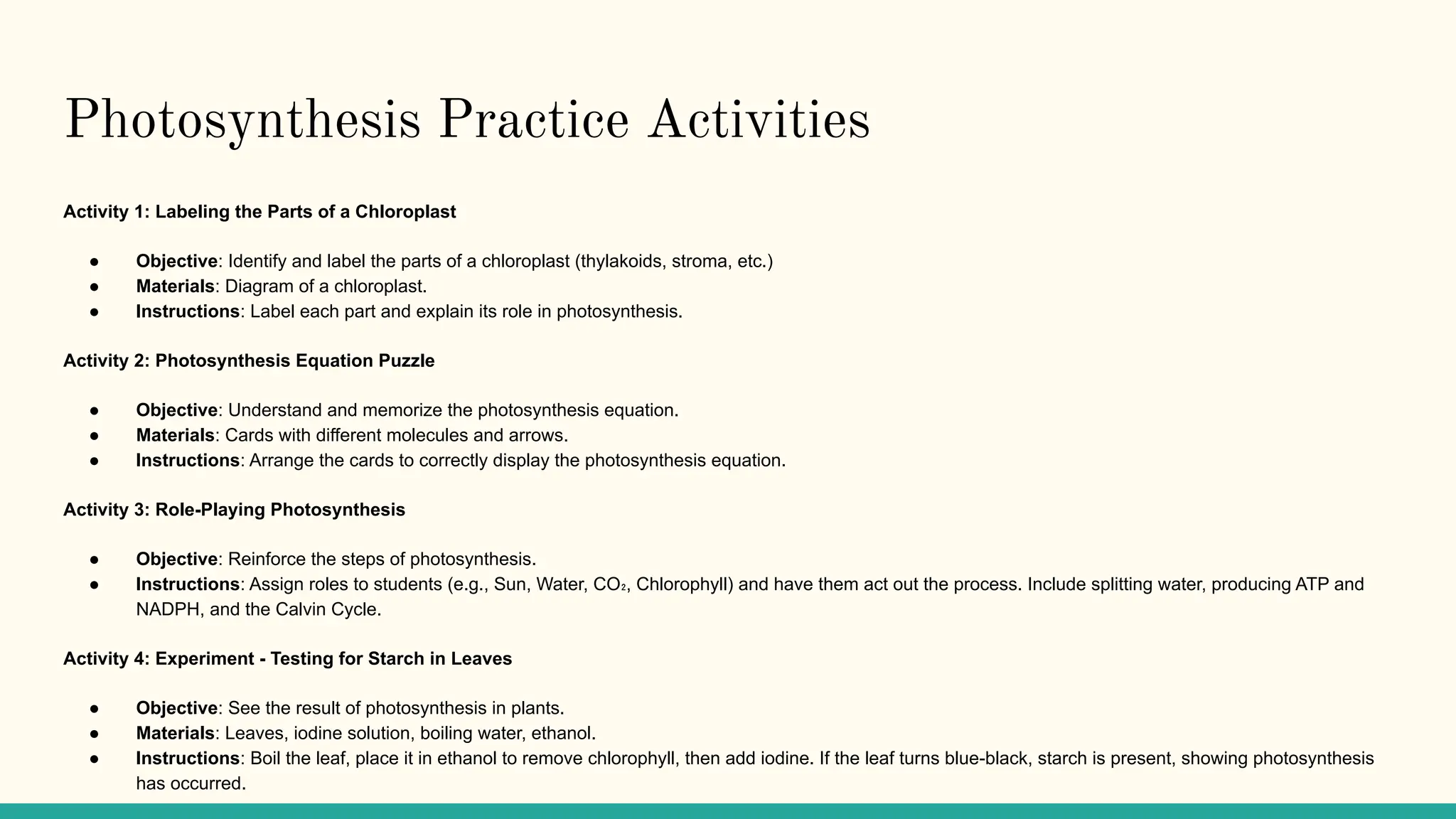 8th Grade Science: Photosynthesis Slides | PDF