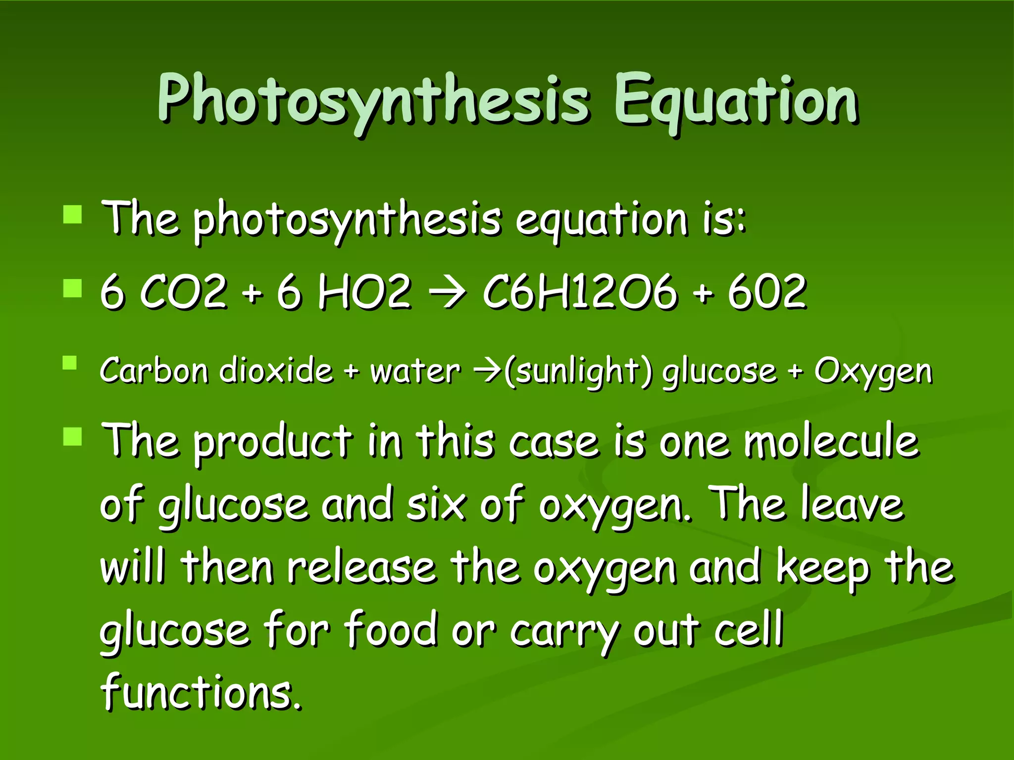 Photosynthesis and Respiration | PPT