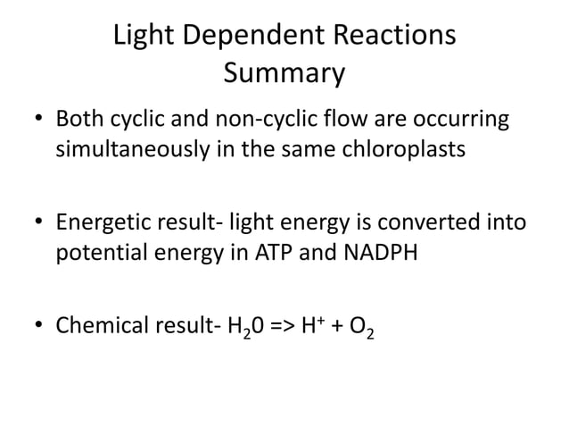 Photosynthesis light dependent reactions | PPTX | Chemistry | Science