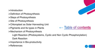 Photosynthesis | PPTX