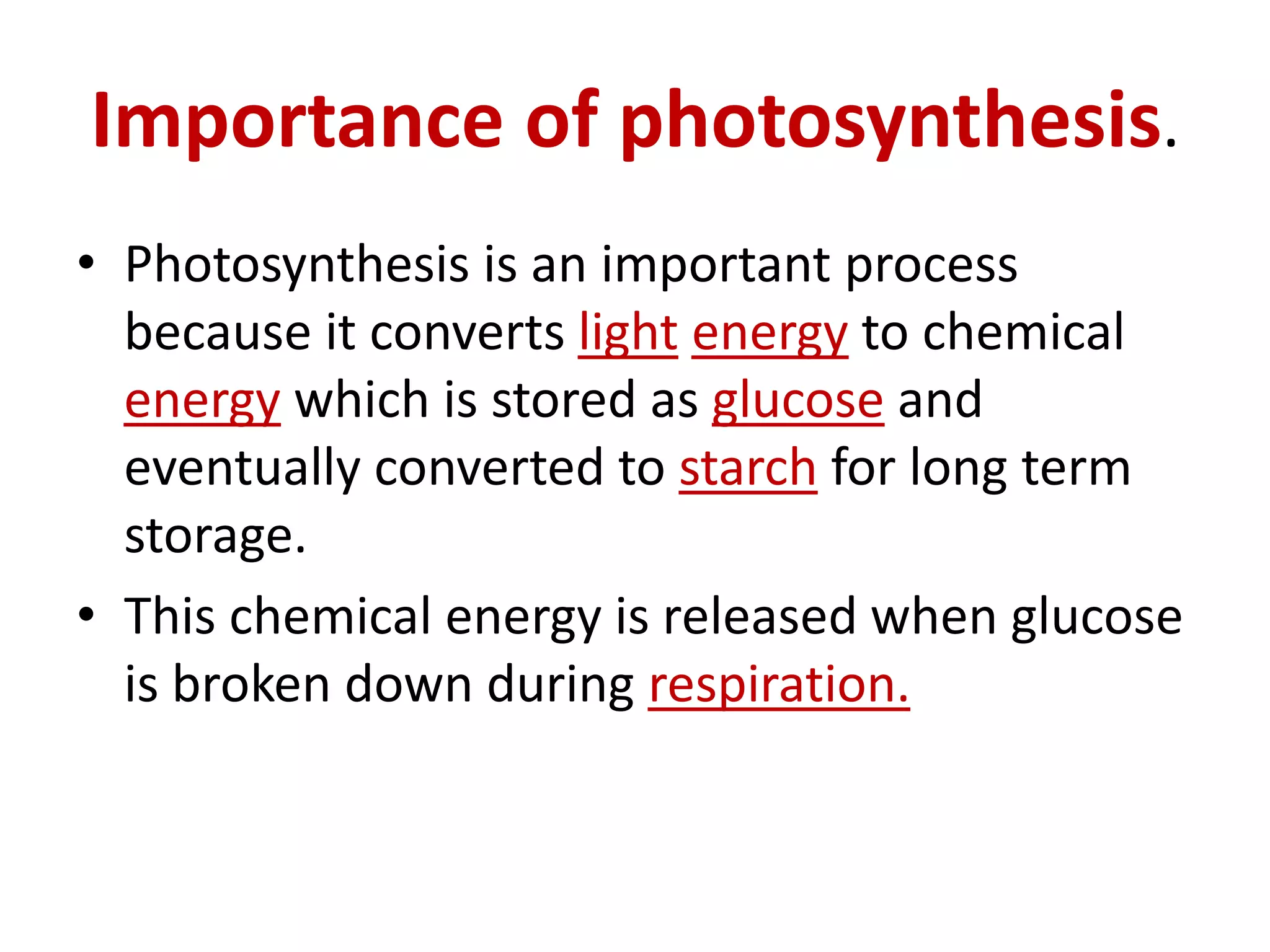 Photosynthesis igcse. | PPTX