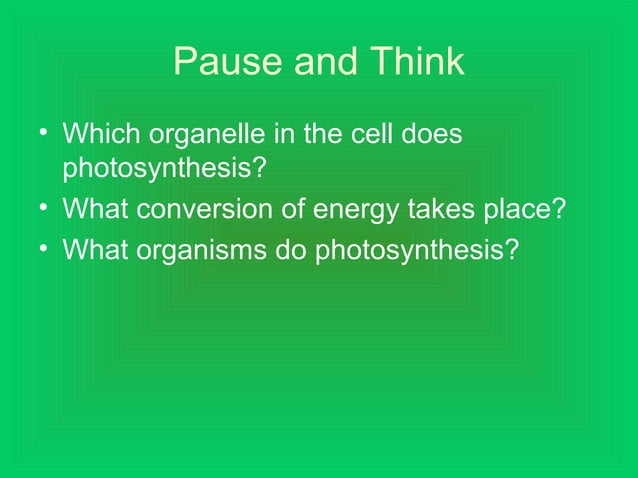 Photosynthesis and Cellular Respiration | PPT