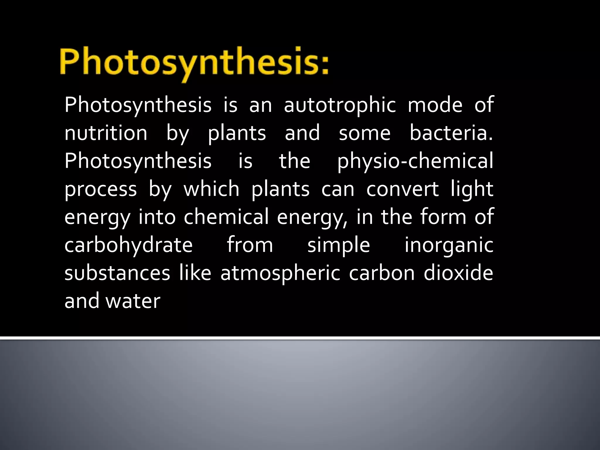 Photosynthesis class 10.pptx