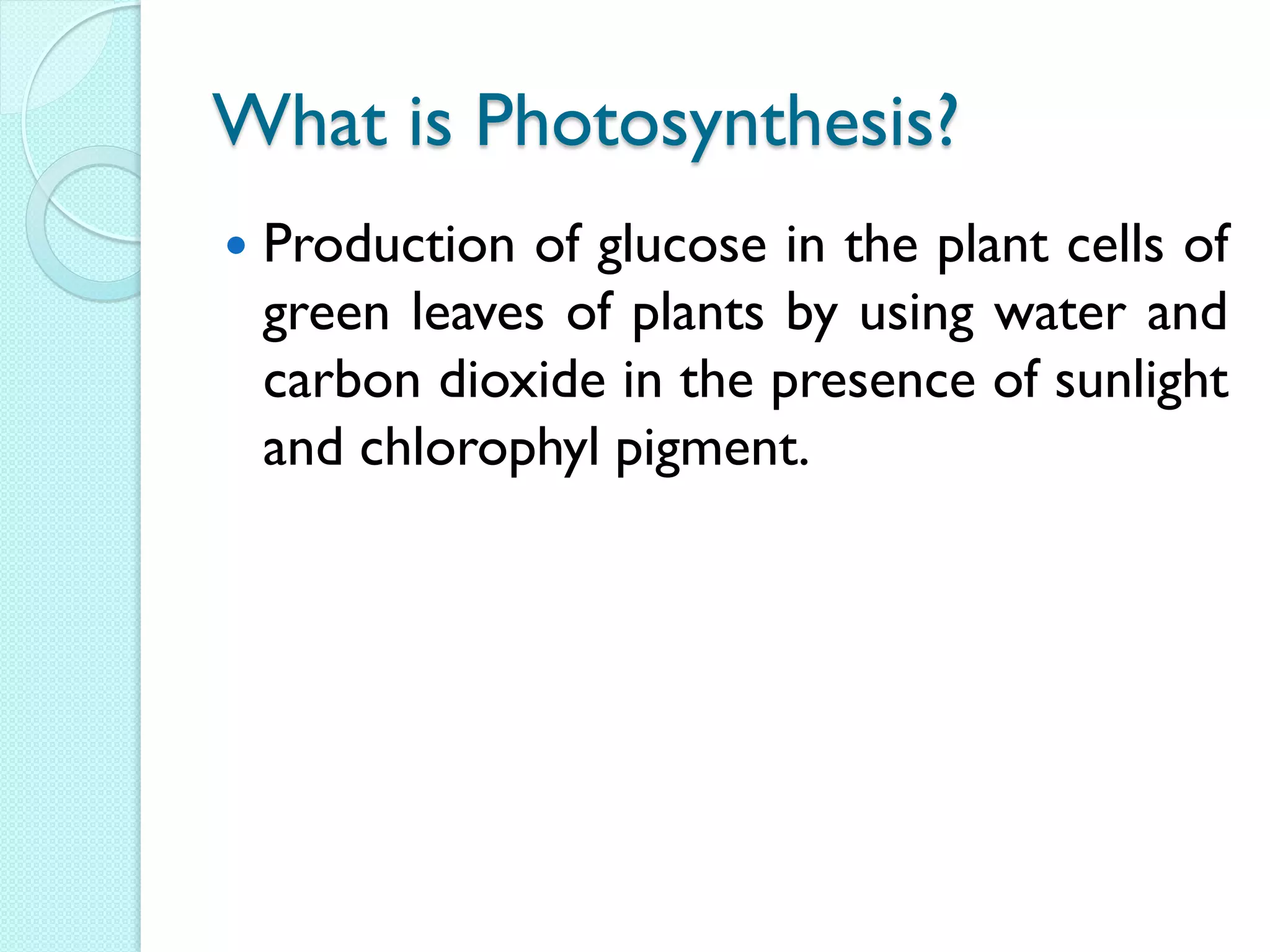 Photosynthesis by Ms.Wong GCE O/L Gr10 | PDF