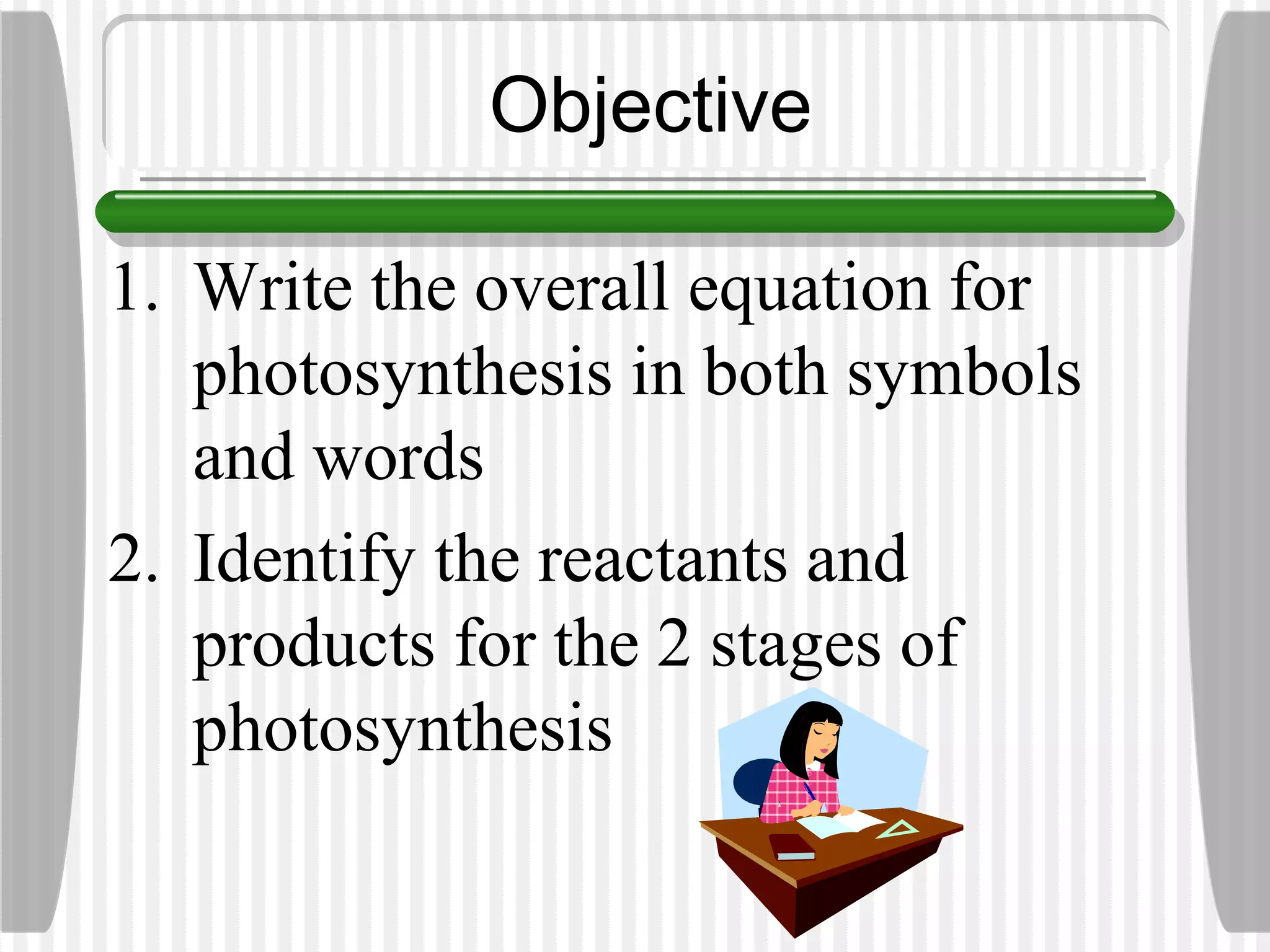 Photosynthesis introduction for Advanced Biology 9th grade | PPT