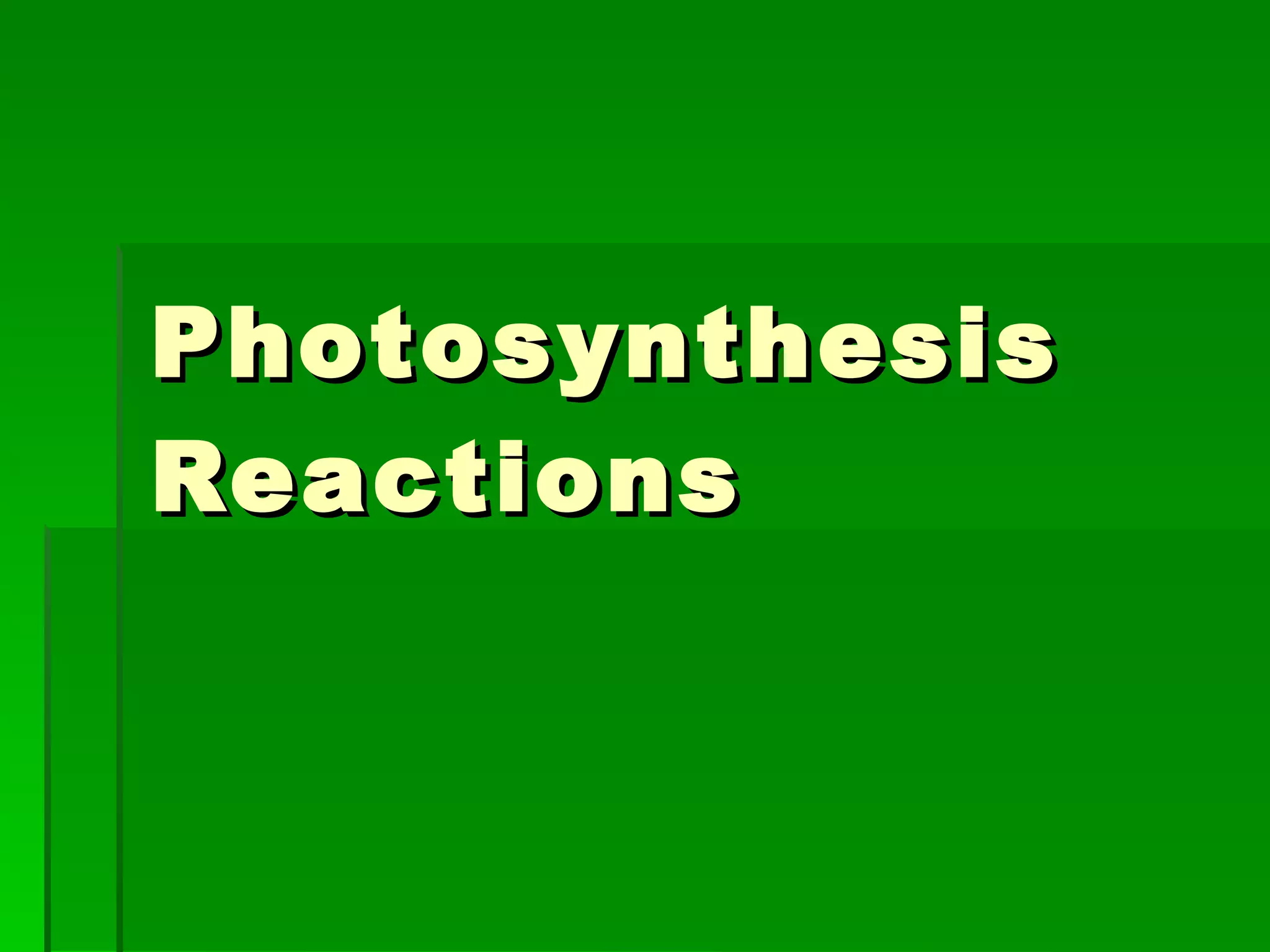 Photosynthesis part 2 | PPT