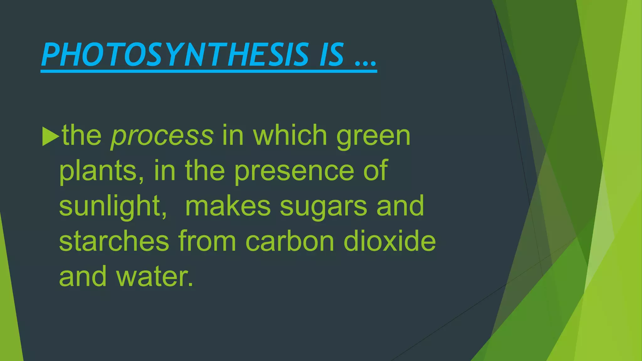 Photosynthesis process slideshare | PPTX