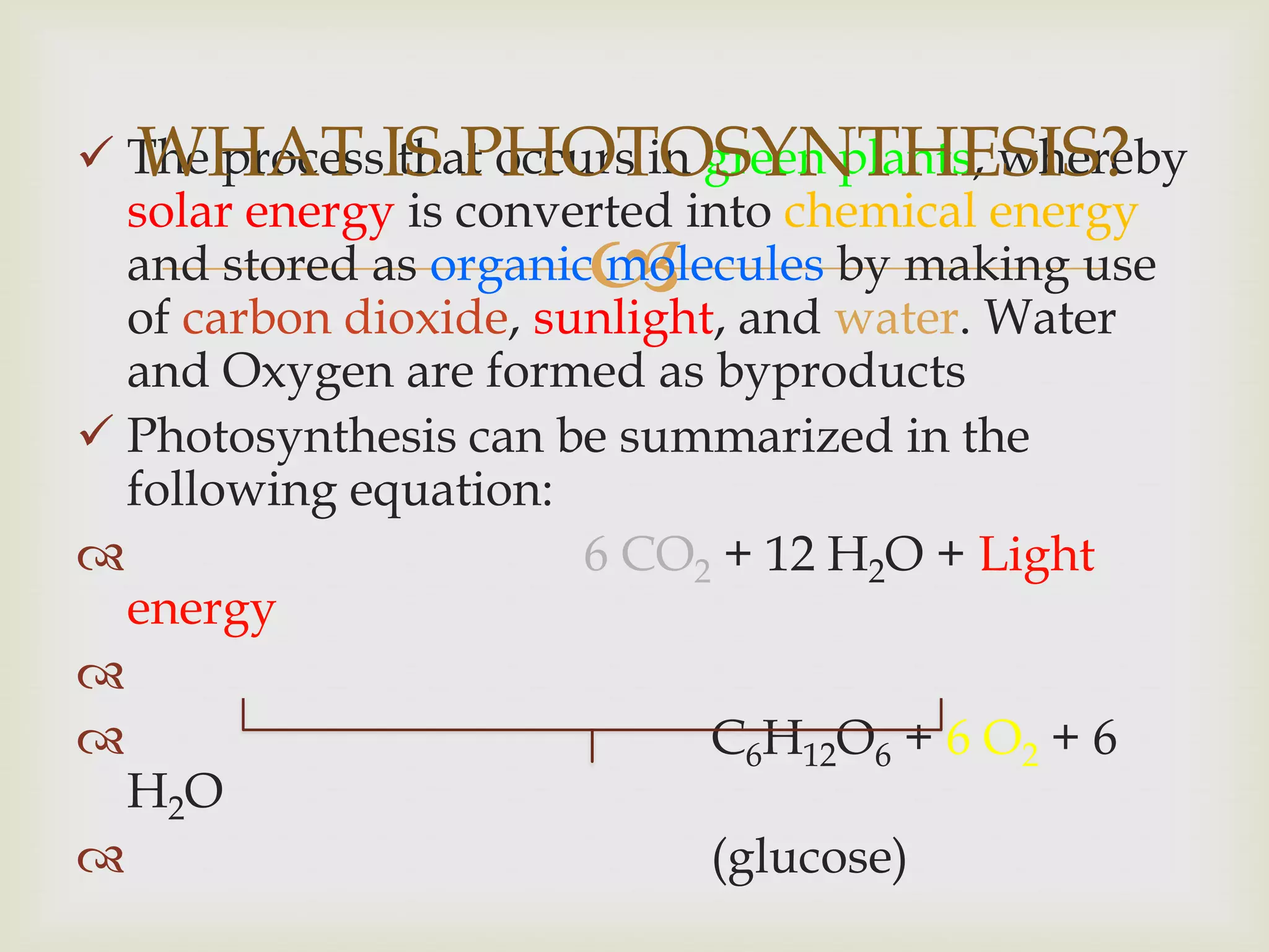 Photosynthesis slides | PPTX