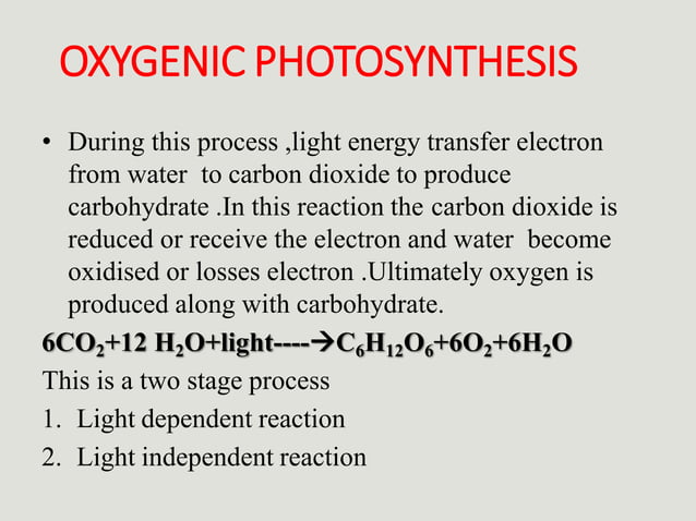 PHOTOSYNTHETIC BACTERIA (OXYGENIC AND ANOXYGENIC) | PPTX | Chemistry ...