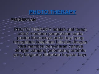 Photo therapy | PPT