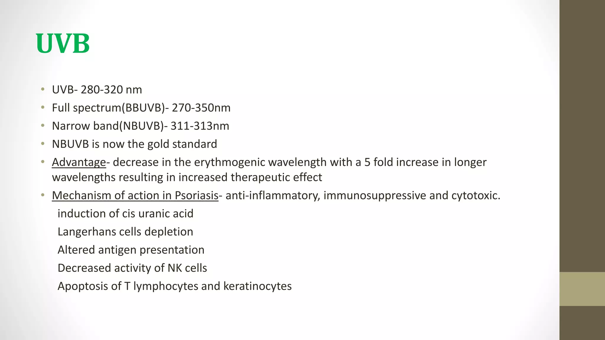 Phototherapy in Dermatology. | PPTX