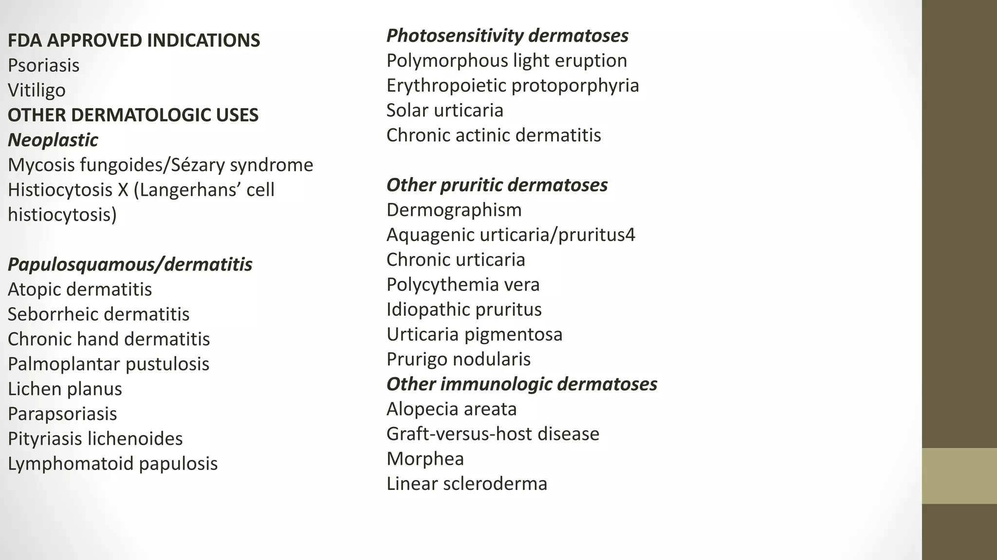 Phototherapy in Dermatology. | PPTX
