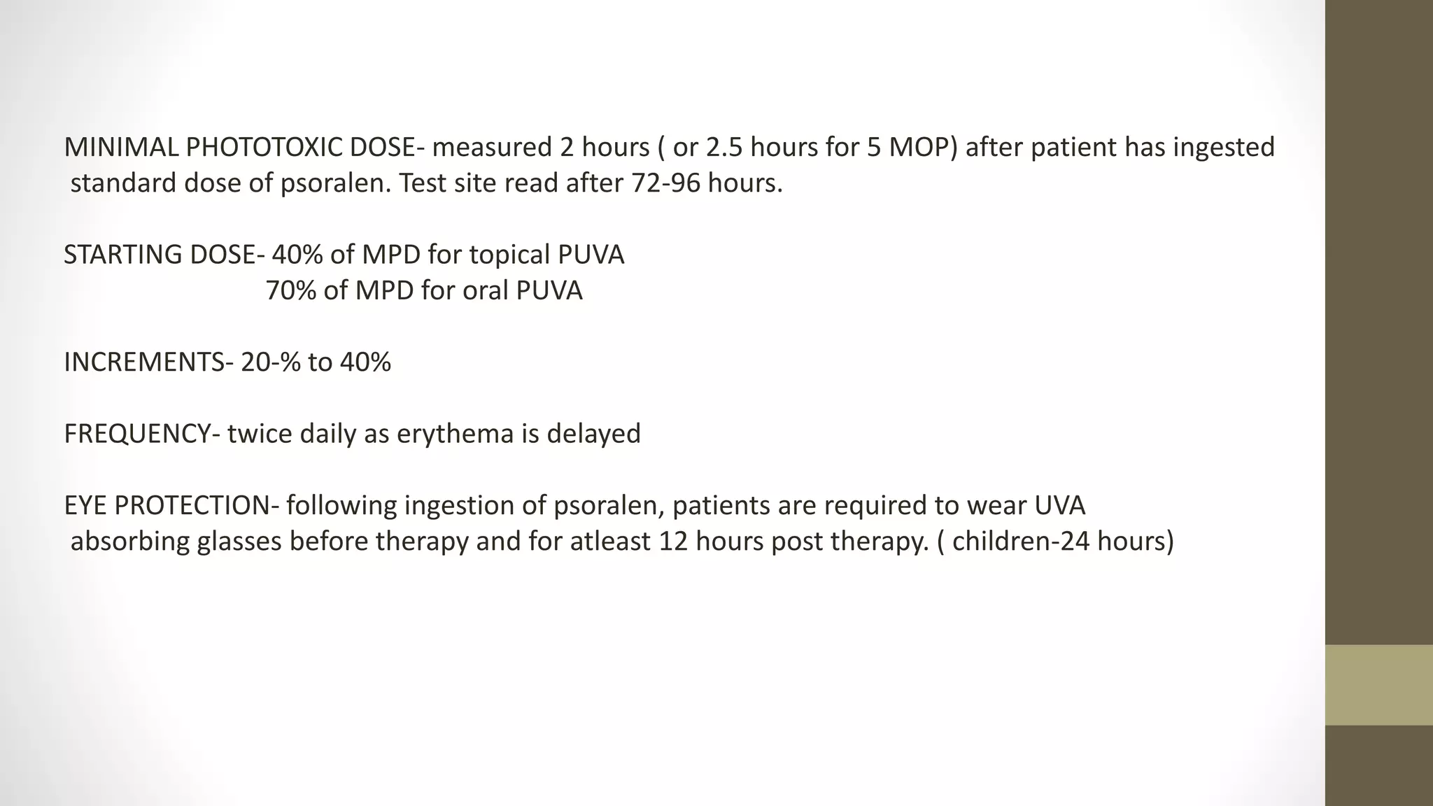 Phototherapy in Dermatology. | PPTX
