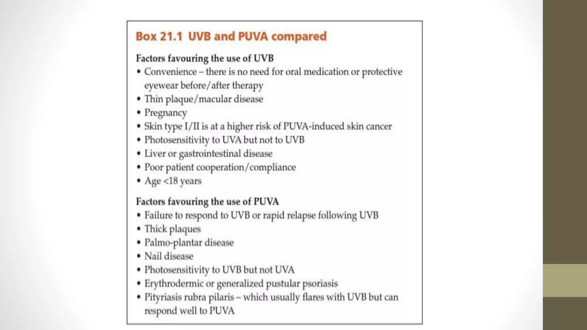 Phototherapy in Dermatology. | PPTX